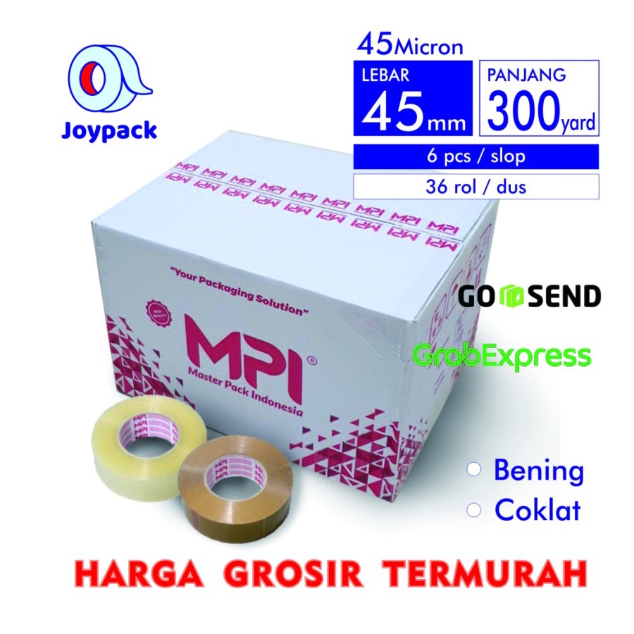 Jual Lakban Jumbo 2 Inch 45mm x 300Yard Bening Coklat 1 Dus 36 Roll | Shopee Indonesia