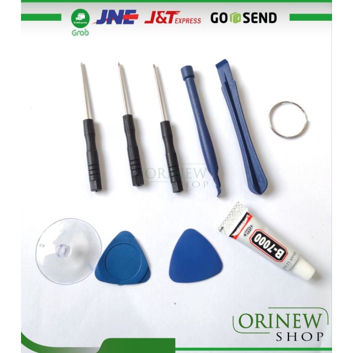 Jual Obeng Set 8 in 1 Plus Lem B7000 T7000 Tools Alat Pembuka Hp Opening | Shopee Indonesia