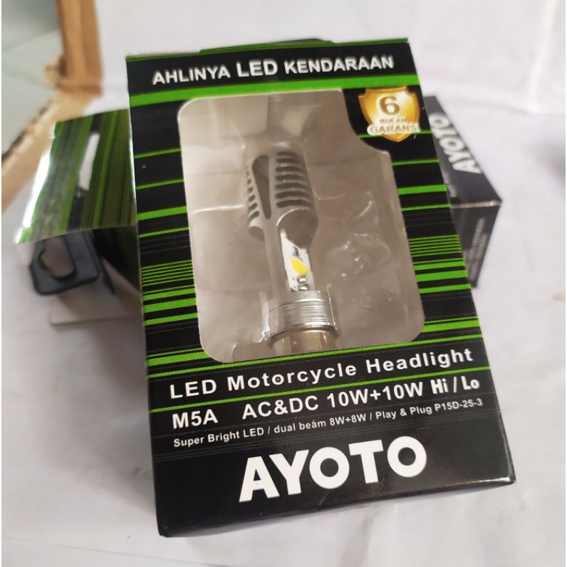 Jual LED AYOTO M5A KAKI 3 BOHLAM LED GL MEGA PRO SUPRA LAMA LED AYOTO ...