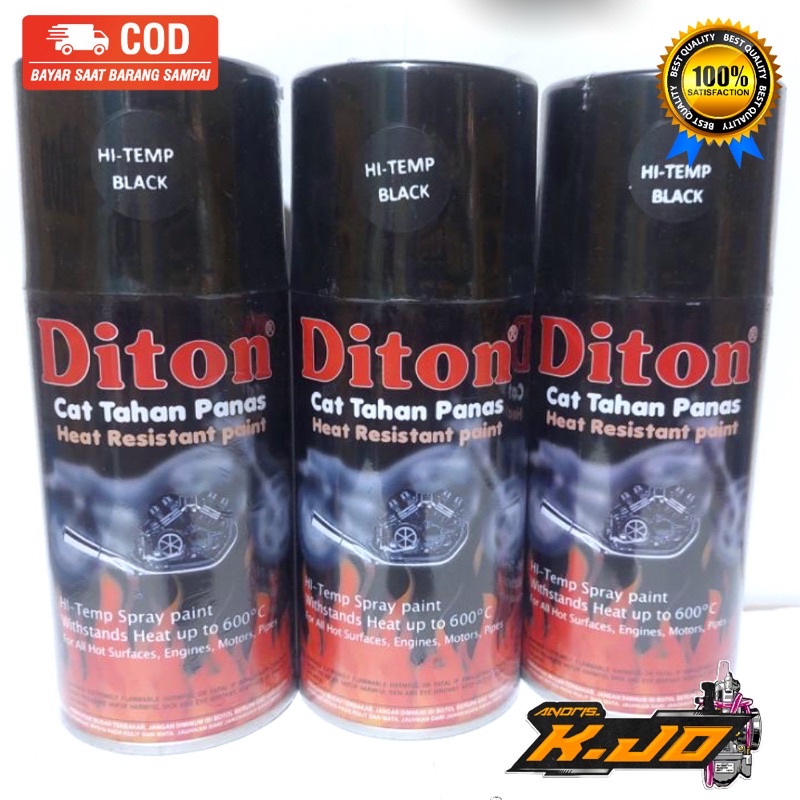 Jual Cat Semprot Diton Anti Panas Hitam Silver Bronze Hi Temp Black Silver Bronze Cat Tahan ...