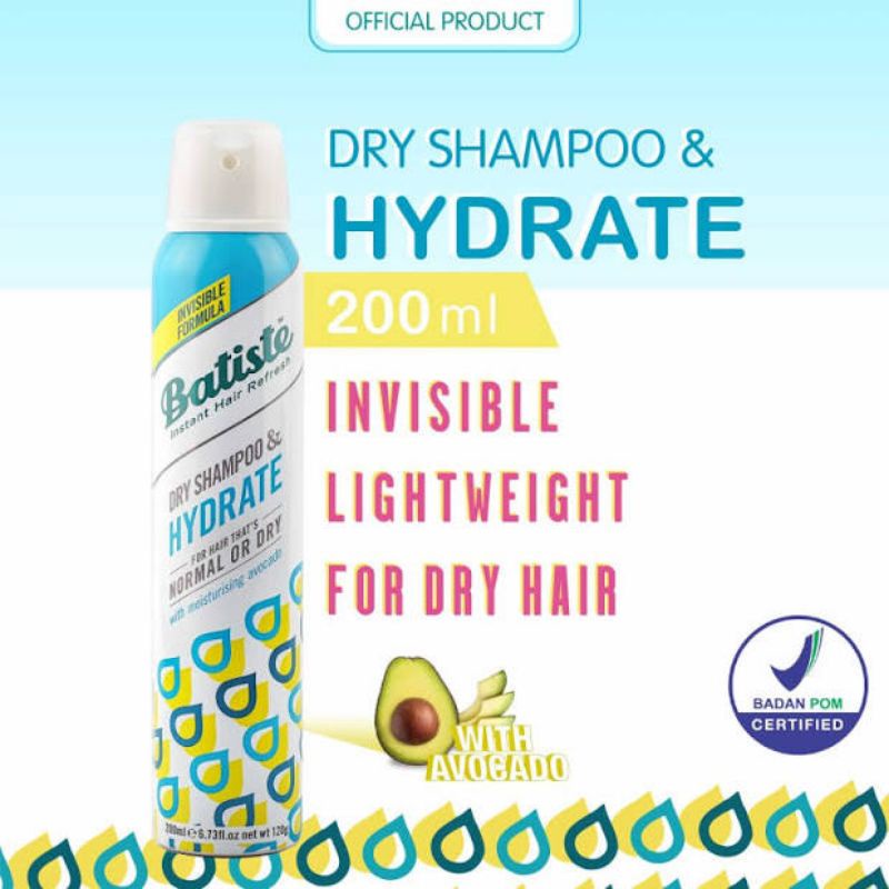 Jual Batiste Dry Shampoo 200ml Shampo Kering New Formula Kemasan Baru ...