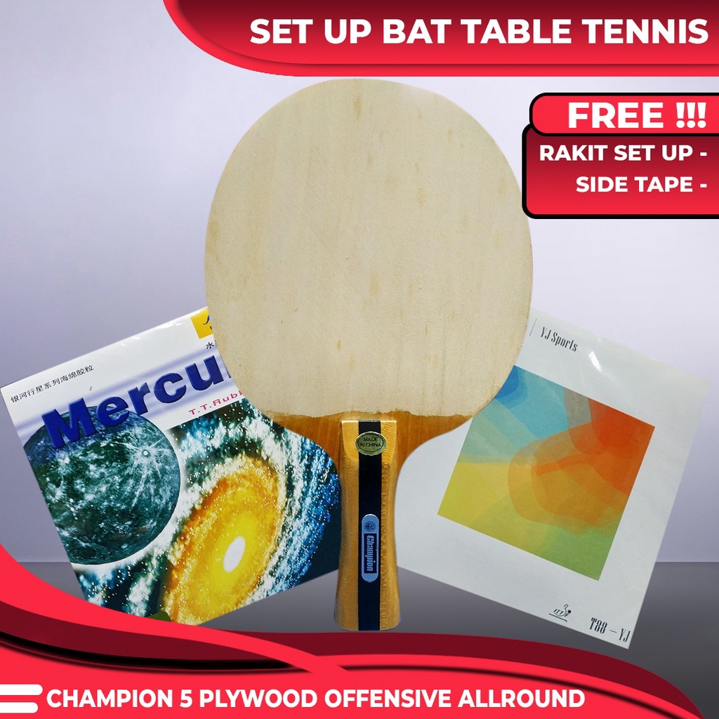 Jual Setup Tenis Meja Pingpong Champion Yinhe Mercury Sanwei T88 YJ | Shopee Indonesia