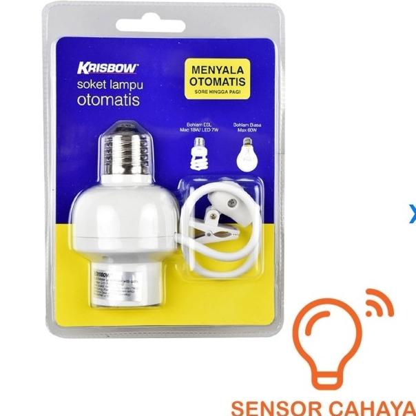 Jual Krisbow Lampu Fitting Otomatis , Socket Lampu Otomatis Sensor ...