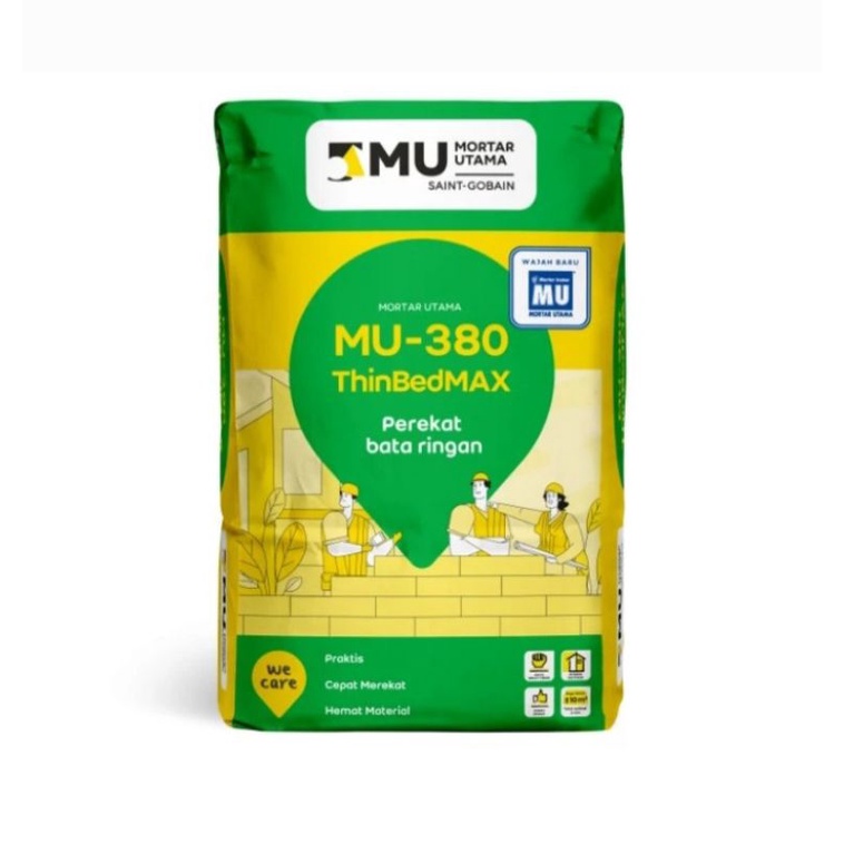 Jual MU 380 Perekat Bata Ringan / Semen Hebel | Shopee Indonesia