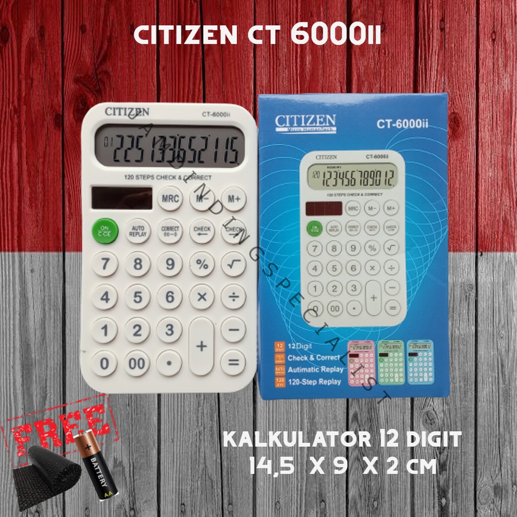 Jual Kalkulator Mesin Hitung Minimalis Kantor Dagang Sekolah 12 Digit ...