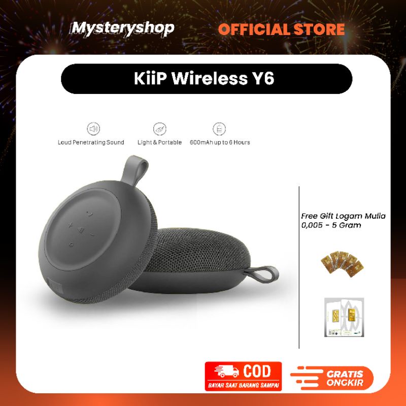 Jual KiiP Wireless Y6 - speaker HI FI sound wirreles original | Shopee Indonesia