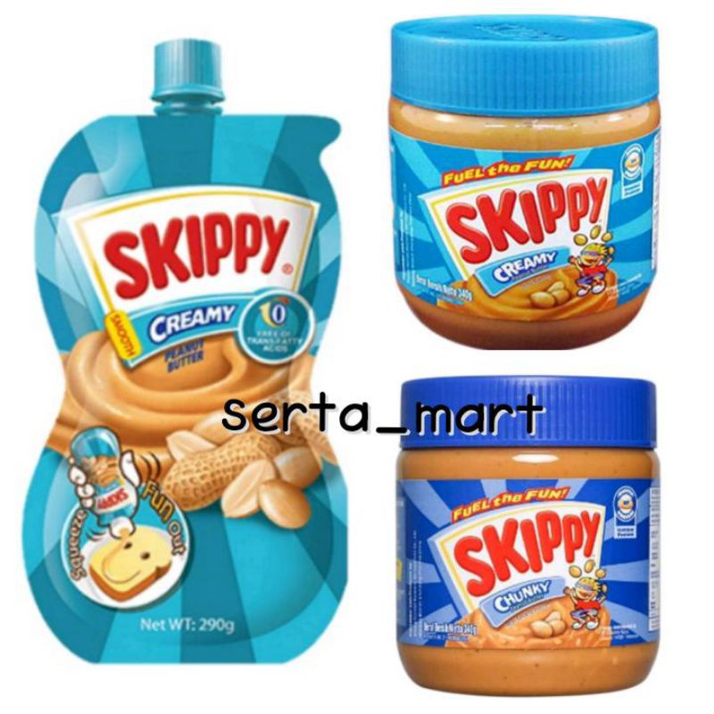 Jual Skippy Peanut Butter Creamy / Chunky 170gr - Skippy Selai Kacang ...