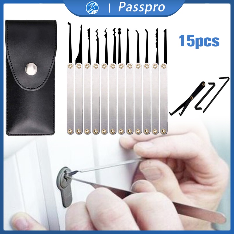 Jual 15 Pcs Alat Pembuka Kunci Gembok Pintu Locksmith Tools Door Lock ...