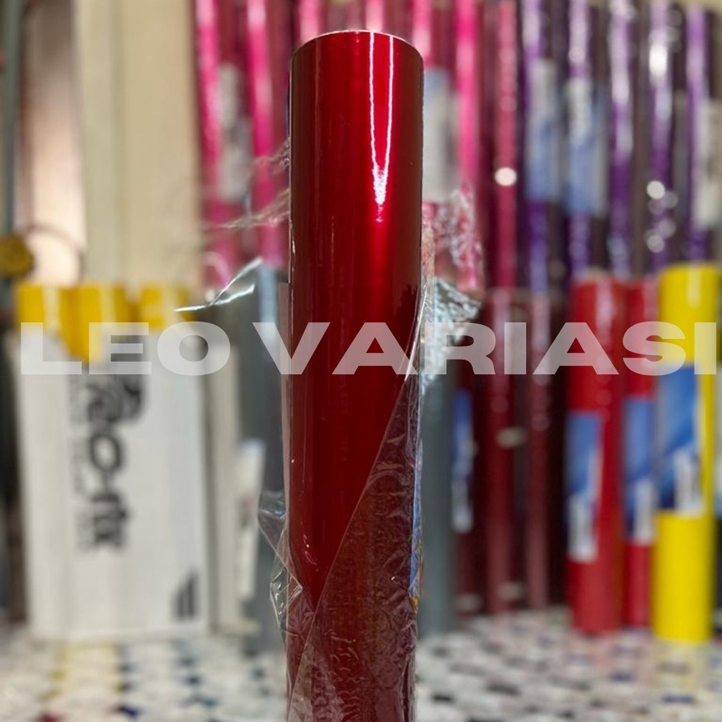 Jual Merah candy merah metalik profix skotlet stiker merah maroon candy ...