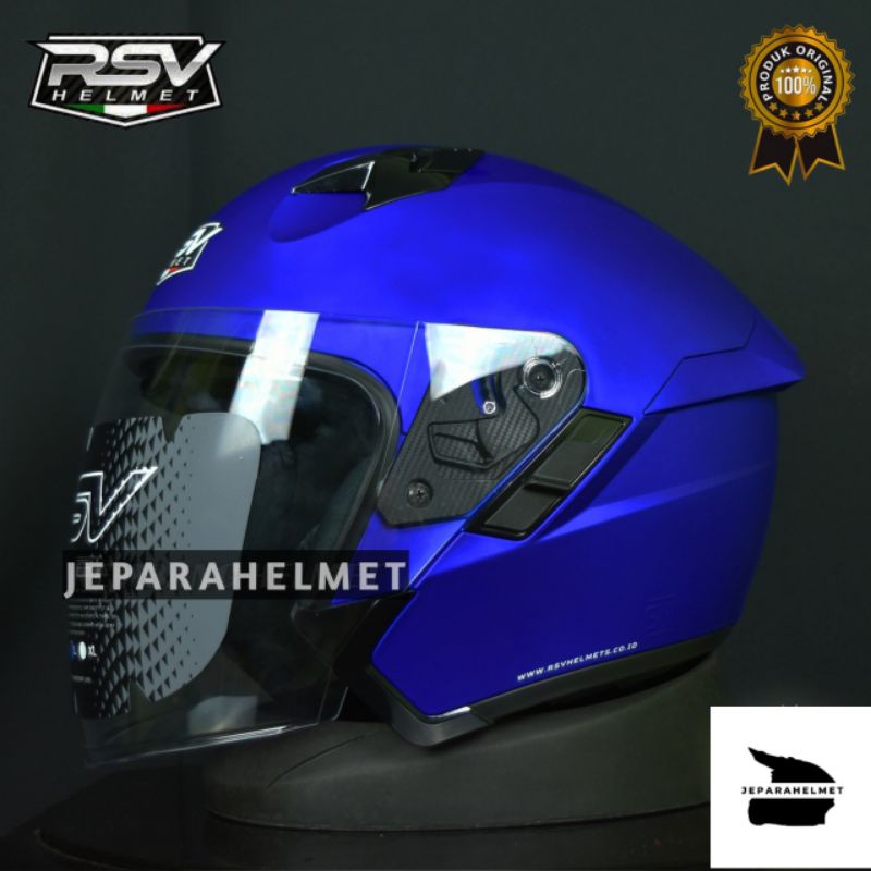 Jual Helm RSV SV 300 Double Visor Solid Polos Blue Doff | Helm RSV SV ...