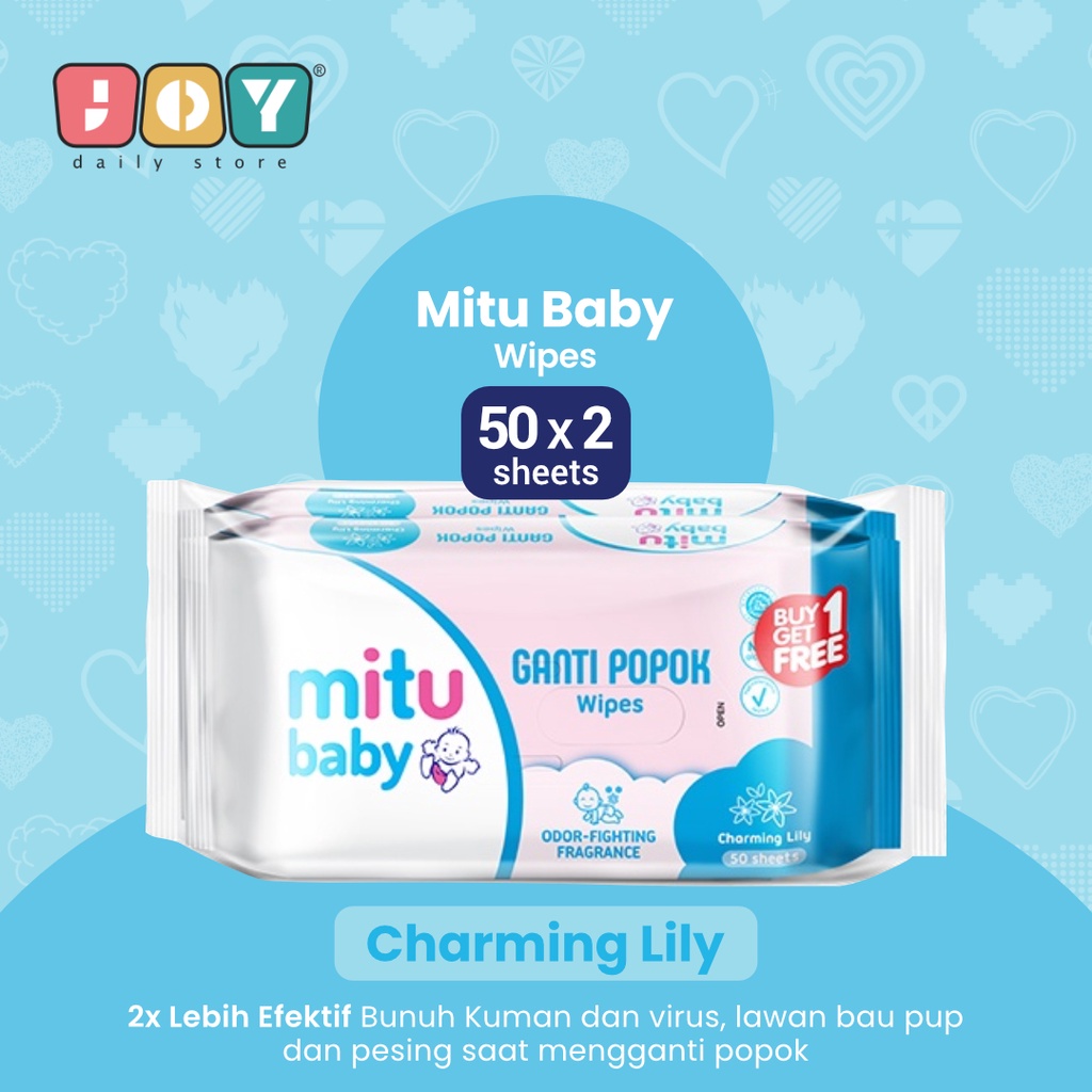 Jual Mitu Baby Wipes Tisu Basah Ganti Popok Buy 1 Get 1 | Shopee Indonesia