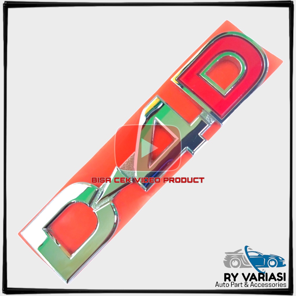 Jual Emblem D4D Innova Fortuner Hilux original Logo Tulisan Merk D4D ...