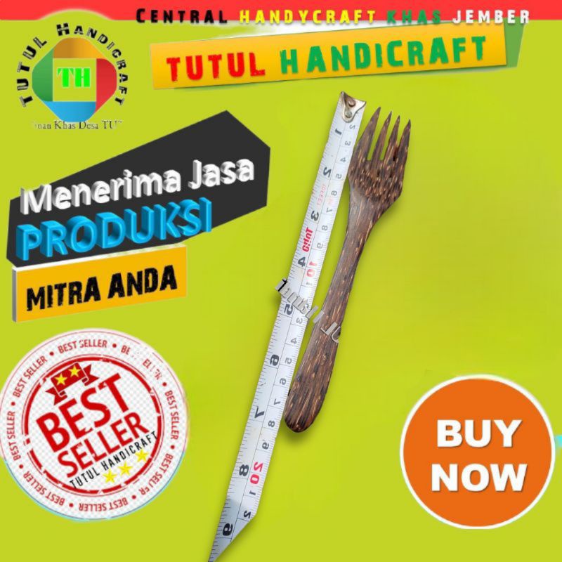 Jual Sendok Kayu Mini Gula Garam Kopi Bahan KAYU AREN 10 cm Kode ...