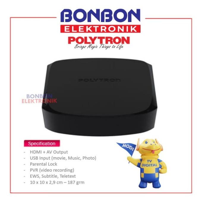 Jual Polytron Set Top Box Digital PDV 620T2 / PDV 610T2 / PDV 600T2 DVB ...