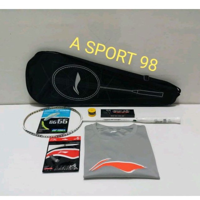 Jual RAKET BADMINTON ORIGINAL LINING IGNITE 7 WHITE. | Shopee Indonesia