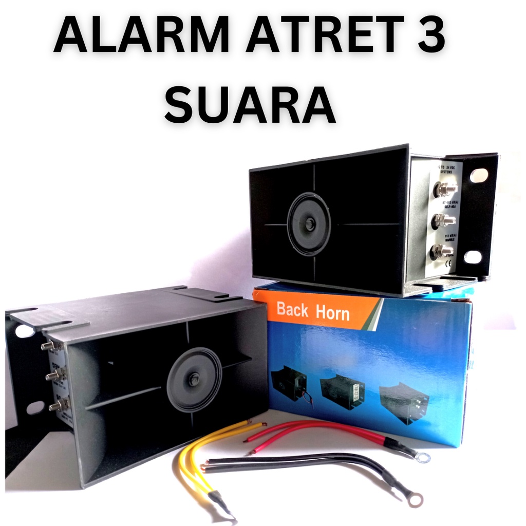 Jual ALARM ATRET/BACK HORN 3 SUARA DAYA 12 - 24 VOLT | Shopee Indonesia