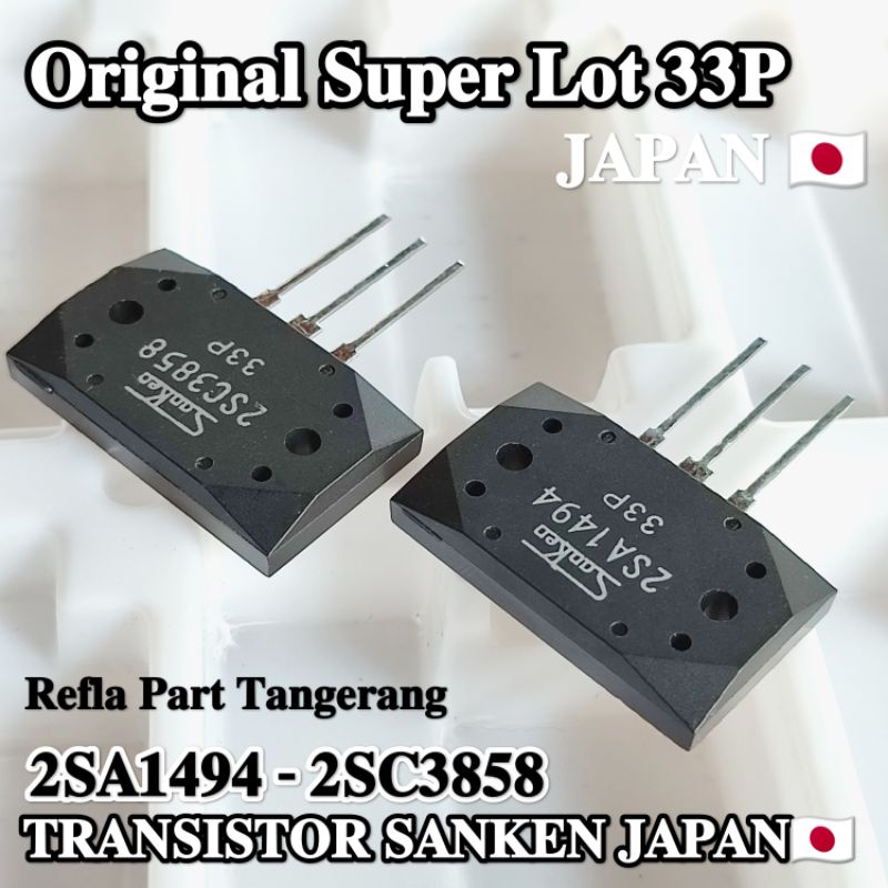 Jual ( 1 PASANG ) TRANSISTOR SANKEN 2SA1494 A1494 - 2SC3858 C3858 ...