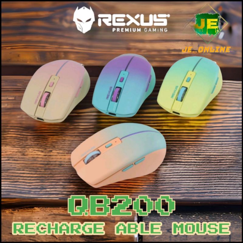 Jual REXUS QB200 WIRELESS & BLUETOOTH MOUSE | Shopee Indonesia