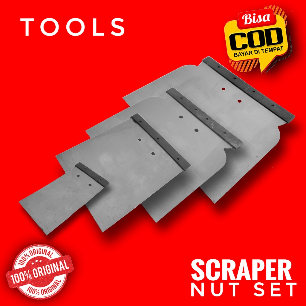 Jual Promo COD Termurah Scaper Tools Kape Nut Set 4 Pcs Kap Cape ...