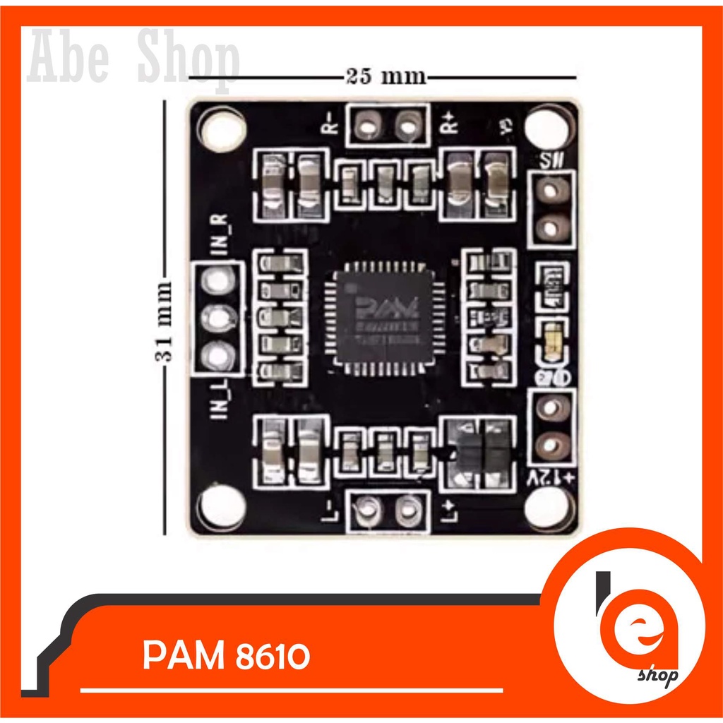 Jual PAM 8610 Power Amplifier Class D Pam8610 2x15watt PAM8610 | Shopee ...