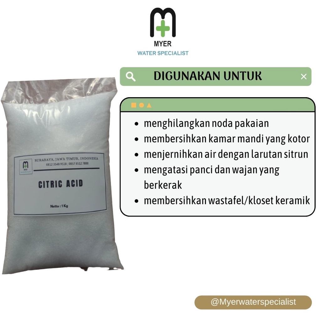 Jual Citrun Food Grade Citric Acid Asam Sitrat sitrun | Shopee Indonesia