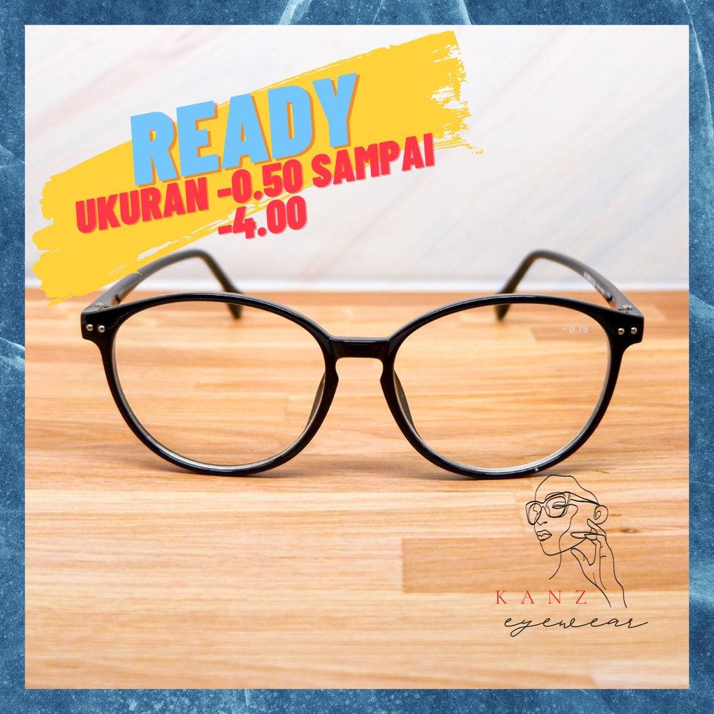 Jual Kacamata Minus Cat Eye Jarak Jauh Wanita Pria Frame Besar Murah ...