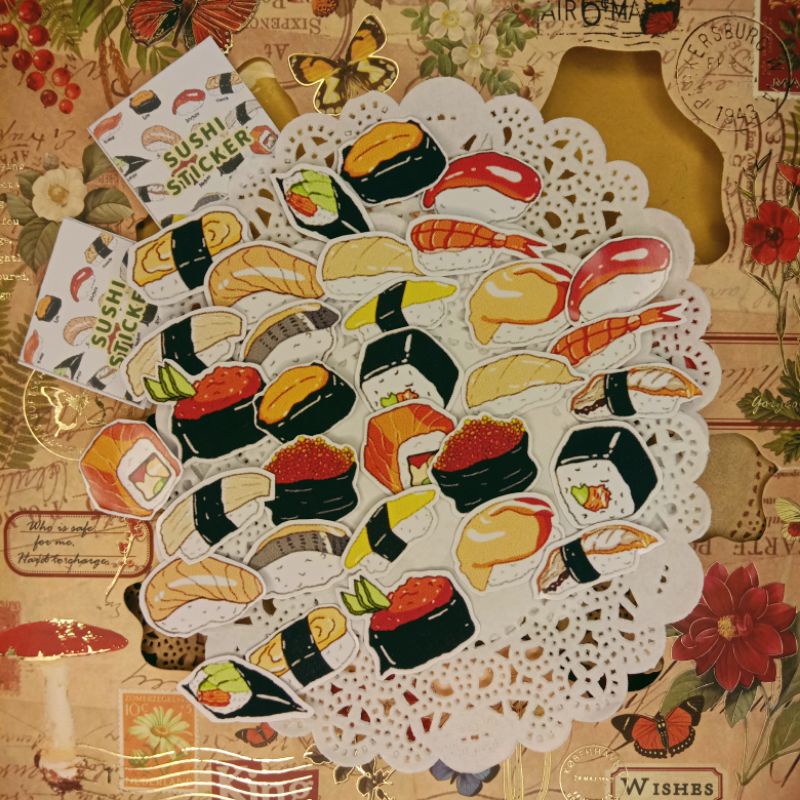 Jual sticker deco, sticker material, paper sticker, sticker jurnal ...