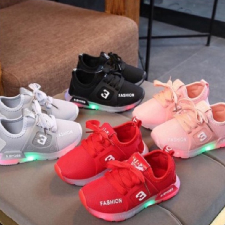 Jual Zelhea Sepatu Premium Anak Led / Sepatu Anak Casual Import Usia 1 - 5 Tahun ZA06 | Shopee ...