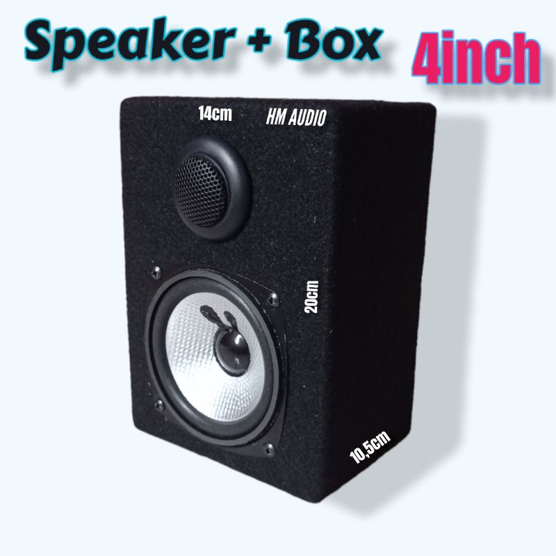 Jual Speaker 4 inch + tweter + Box | Shopee Indonesia