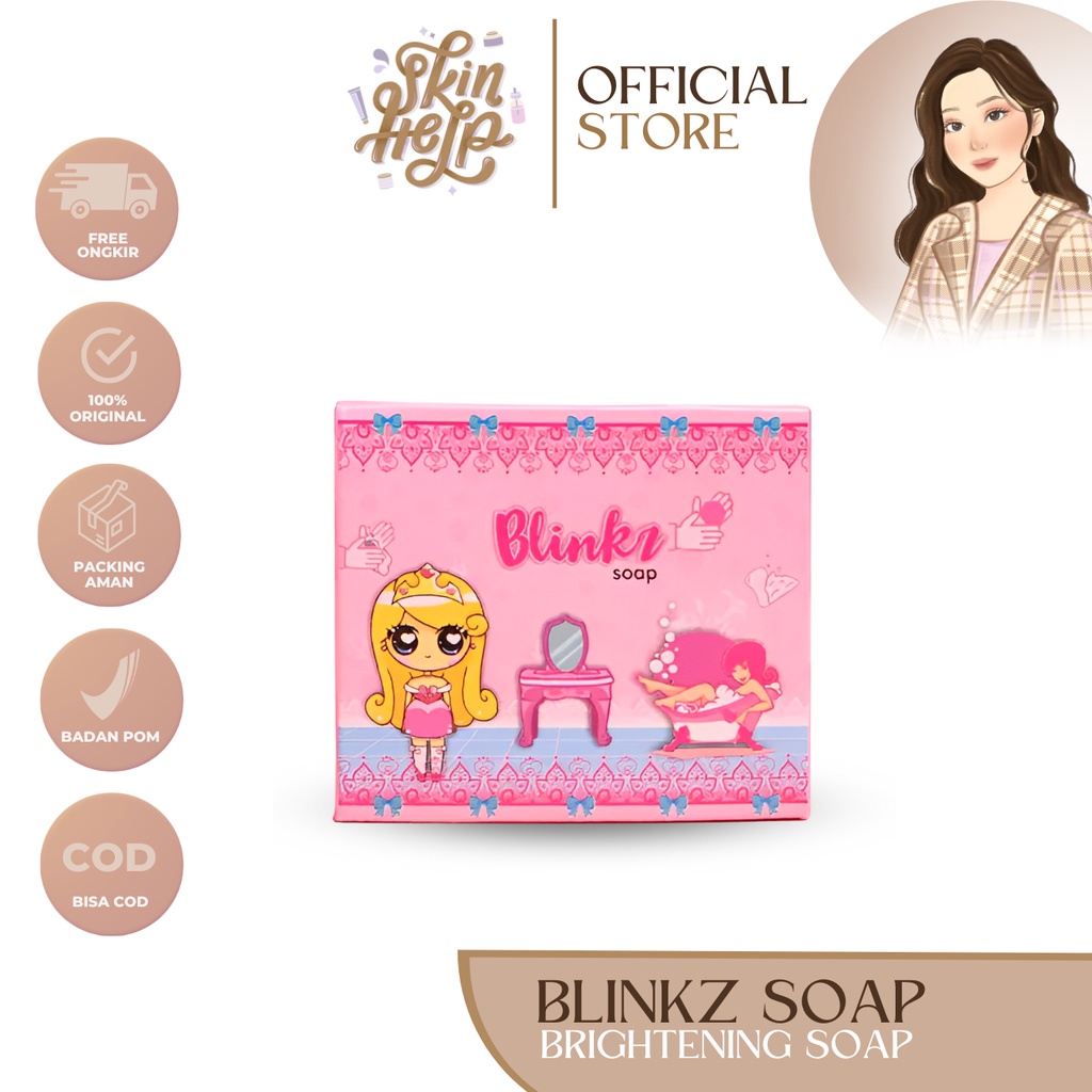 Jual Blinkz Soap Sabun Whitening Collagen BPOM ( READY STOCK LANGSUNG ...