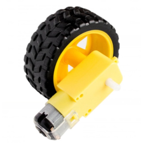Jual Motor DC Gearbox Kuning dan Roda Smart Car | Shopee Indonesia