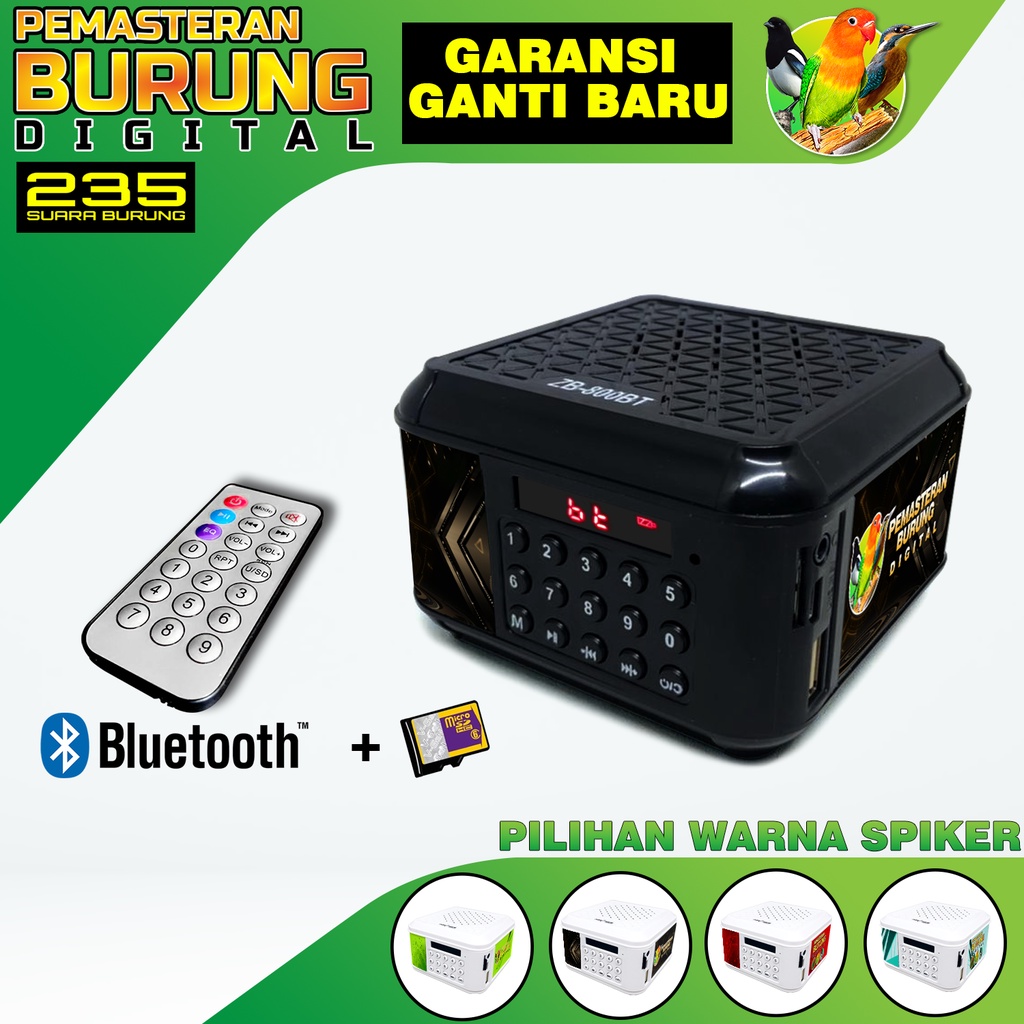 Jual Speaker Masteran Burung Terbaru Design Simple & Elegan+Remot ...