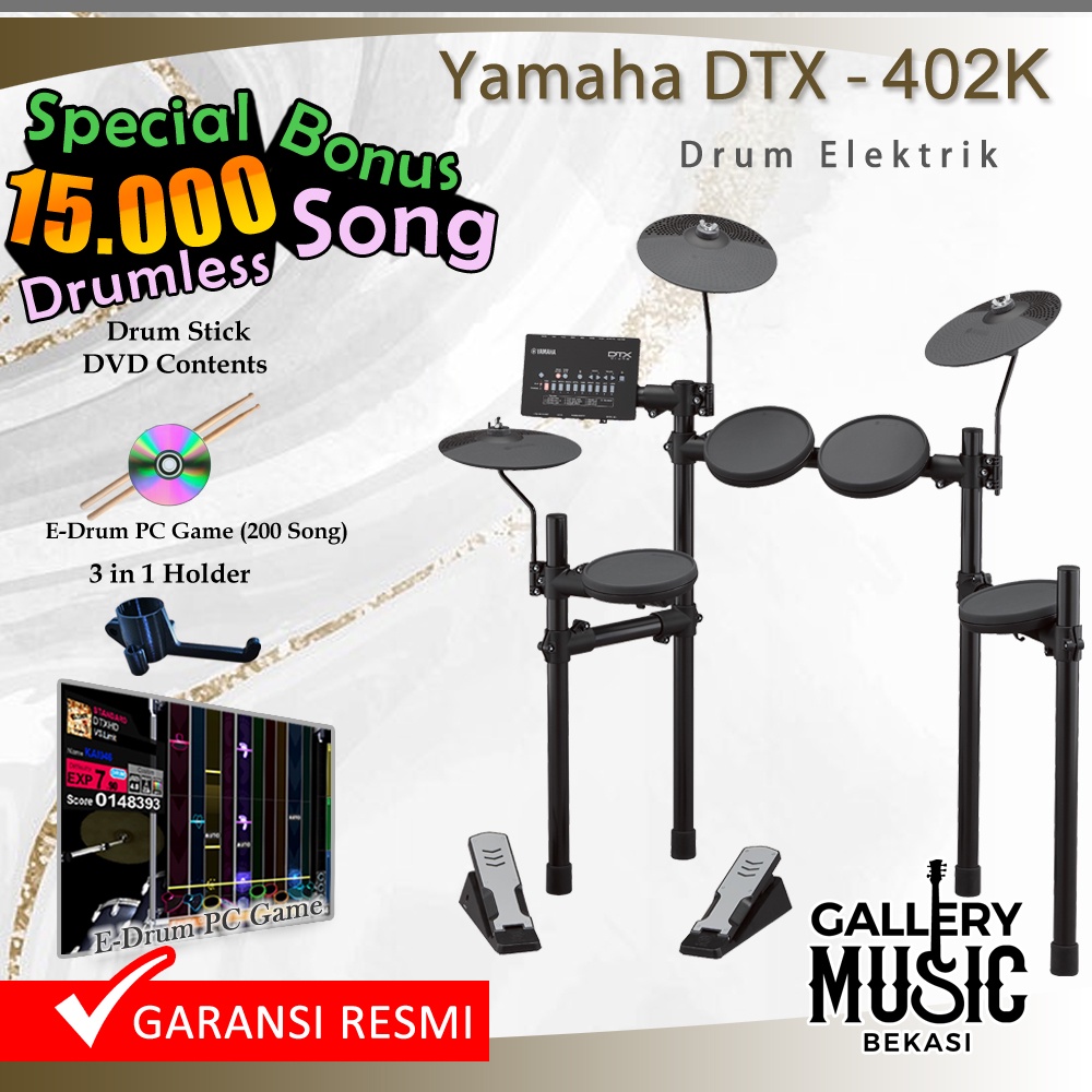 Jual Yamaha DTX 402K Drum Elektrik /DTX402K/DTX402/DTX 402 (Penerus ...