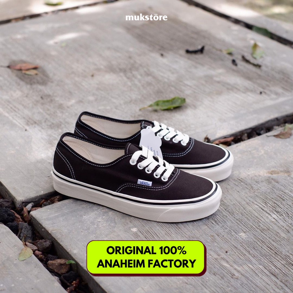 Jual [Original] Vans Authentic Anaheim Factory Black White | Shopee ...