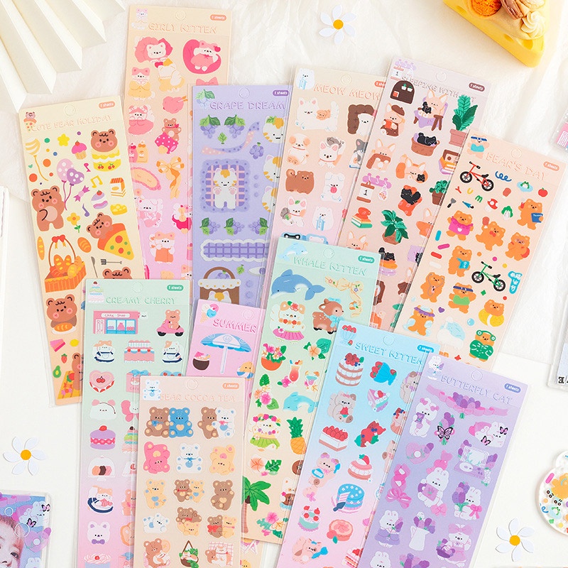 Jual Sticker Lucu Summer fun animals diary deco sticker | Shopee Indonesia