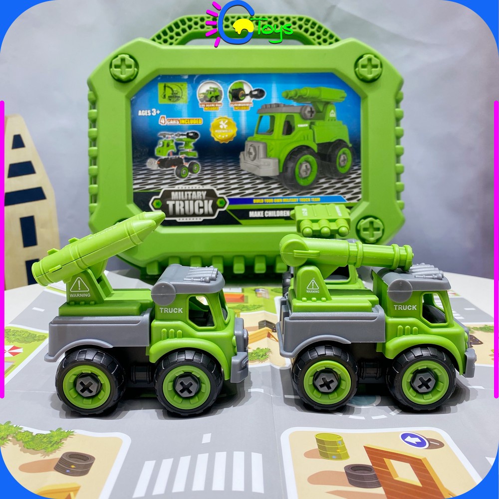 Jual CR-M185 Mainan Mobil Mobilan Set Koper Anak Mainan Edukasi DIY ...