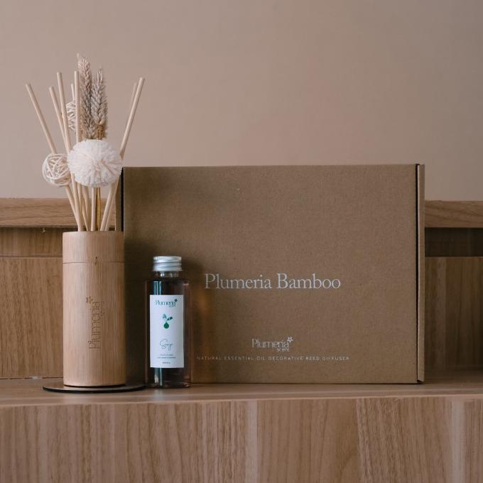 Jual Plumeria Scent Bamboo Reed Diffuser - Senja (Pengharum Ruangan ...
