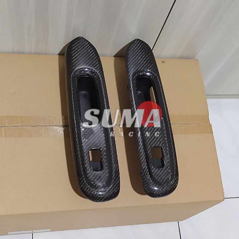 Jual DOOR ARM REST WINDOW BELAKANG HONDA ALL NEW BRIO CARBON KEVLAR ...