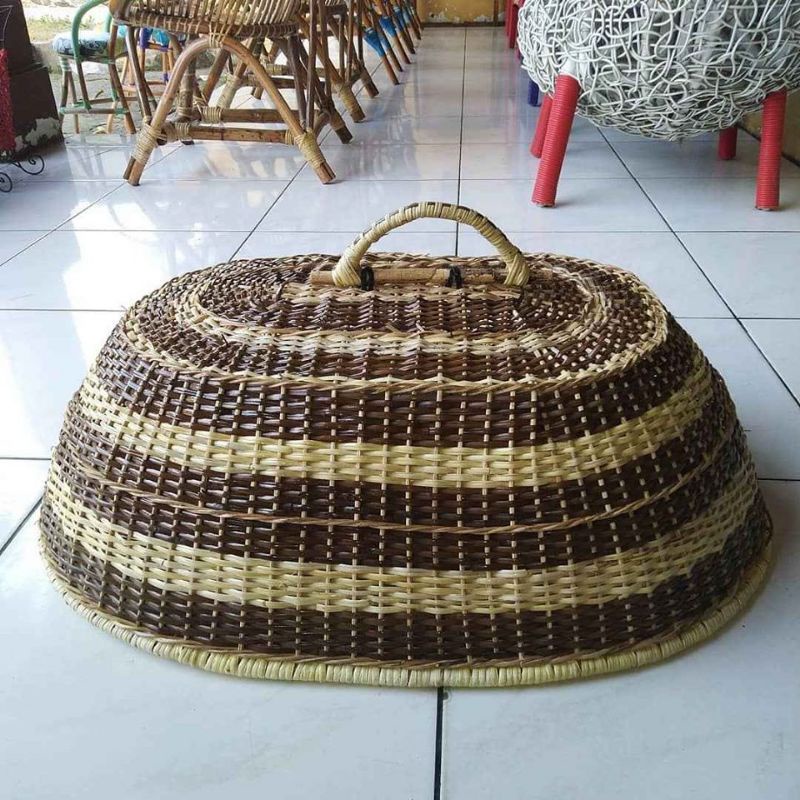 Jual tudung saji rotan uk 70 asli kulit rotan | Shopee Indonesia