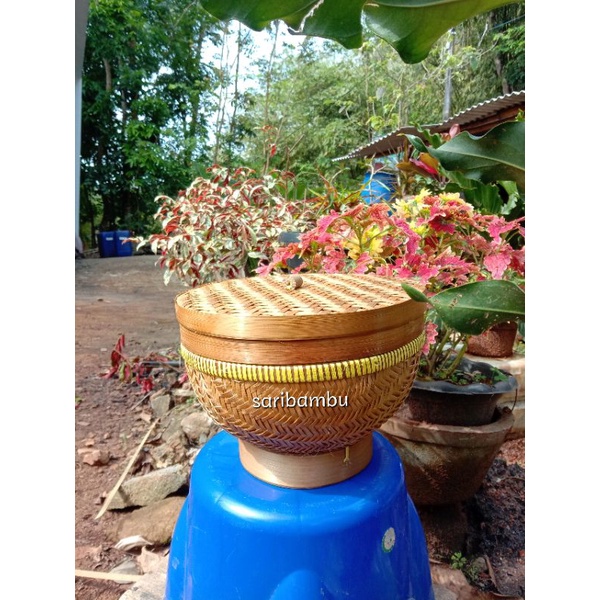 Jual wakul bambu 18cm/bakul bambu/cething nasi/tempat nasi | Shopee ...
