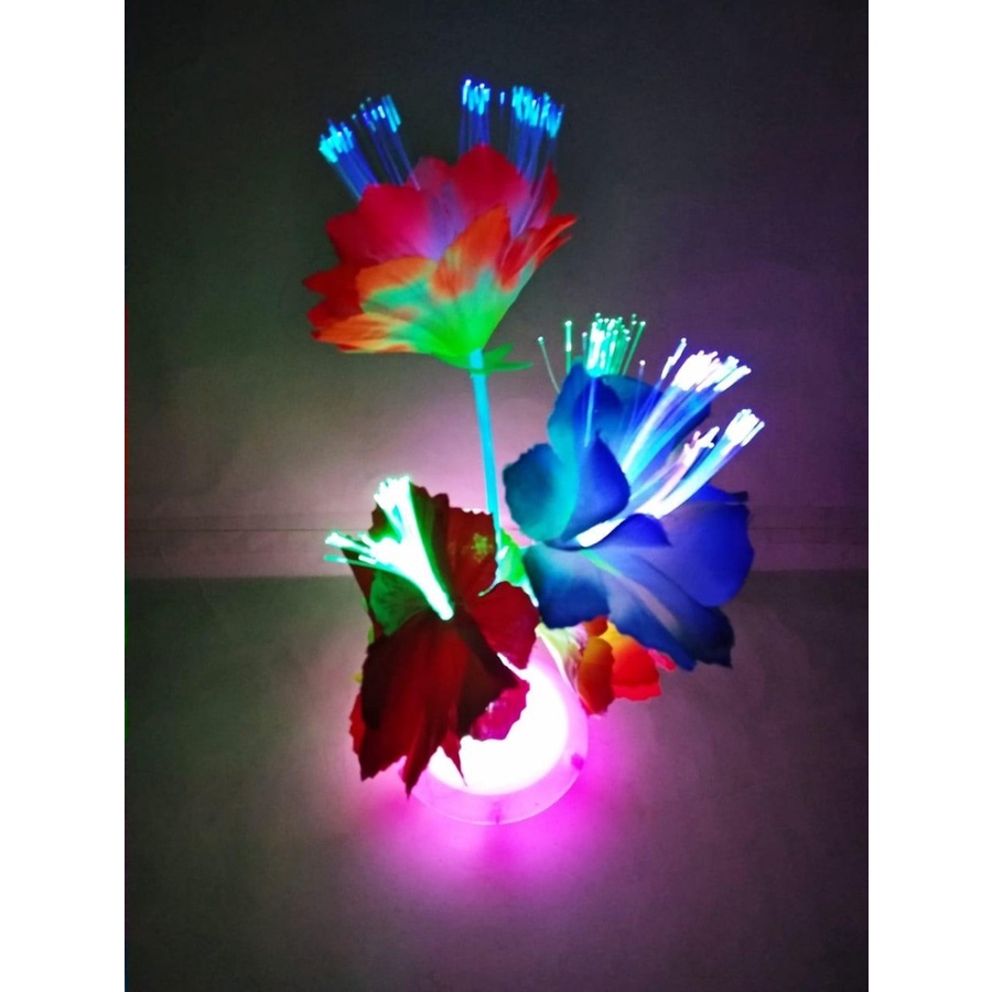 Jual Lampu Hias BUNGA HIAS - Lampu Tidur Warna Warni Lampu Fiber Malam ...