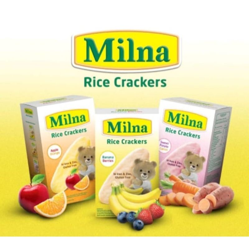 Jual Milna Rice Crackers All Varian 20 gr | Shopee Indonesia