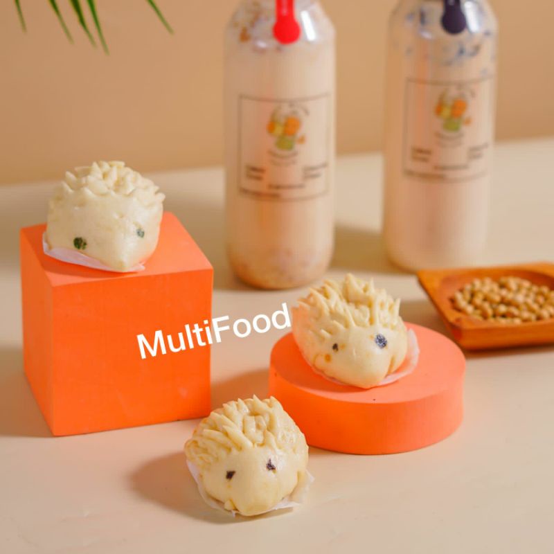 Jual Pao dimsum frozen / bakpao dim sum landak isi custard | Shopee ...