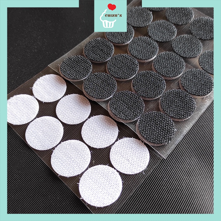 Jual [25mm] 10 Pairs Sticker Perekat Hook Loop Bulat Busy Quiet Book ...