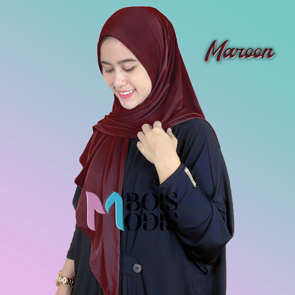 Jual Hijab Segitiga Instan jersey tebal/Jilbab Segitiga Instan Anti ...