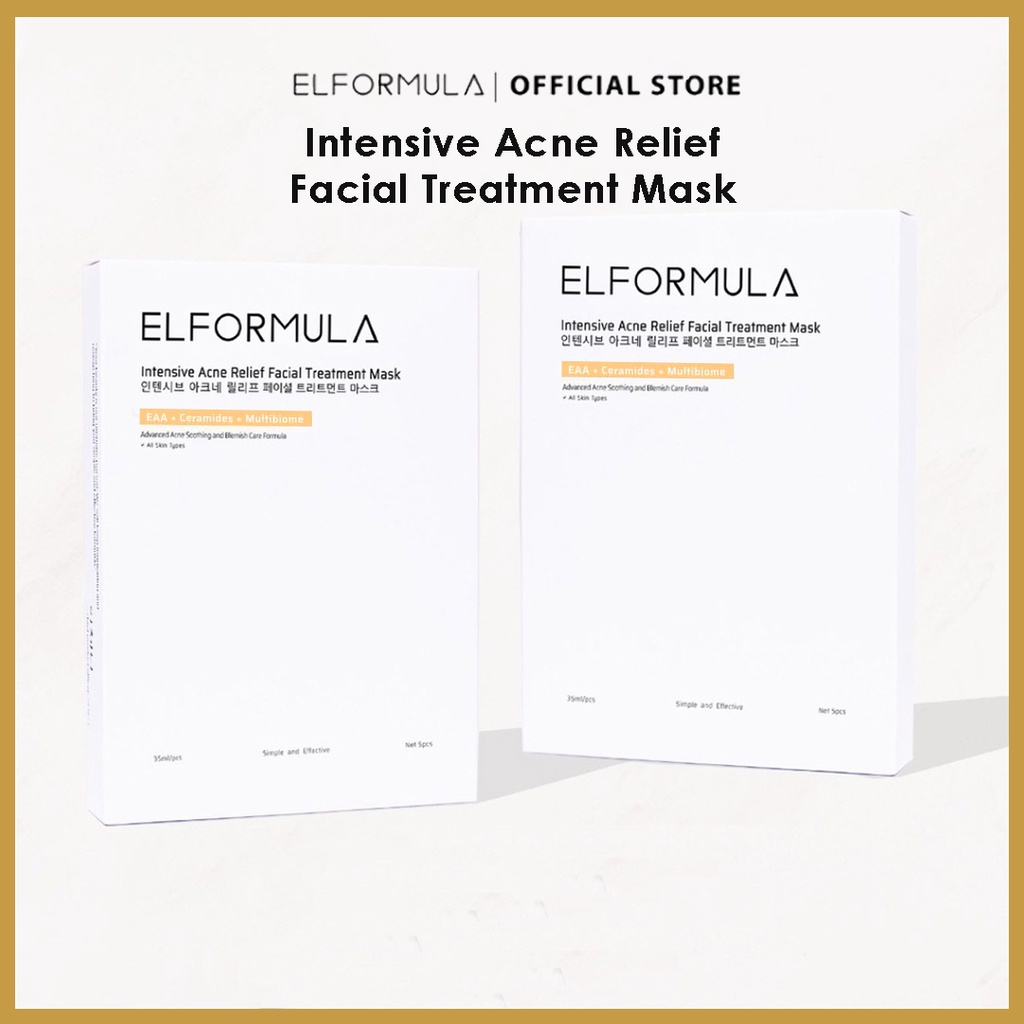 Jual ELFORMULA INTENSIVE ACNE RELIEF FACIAL TREATMENT MASK | Shopee ...