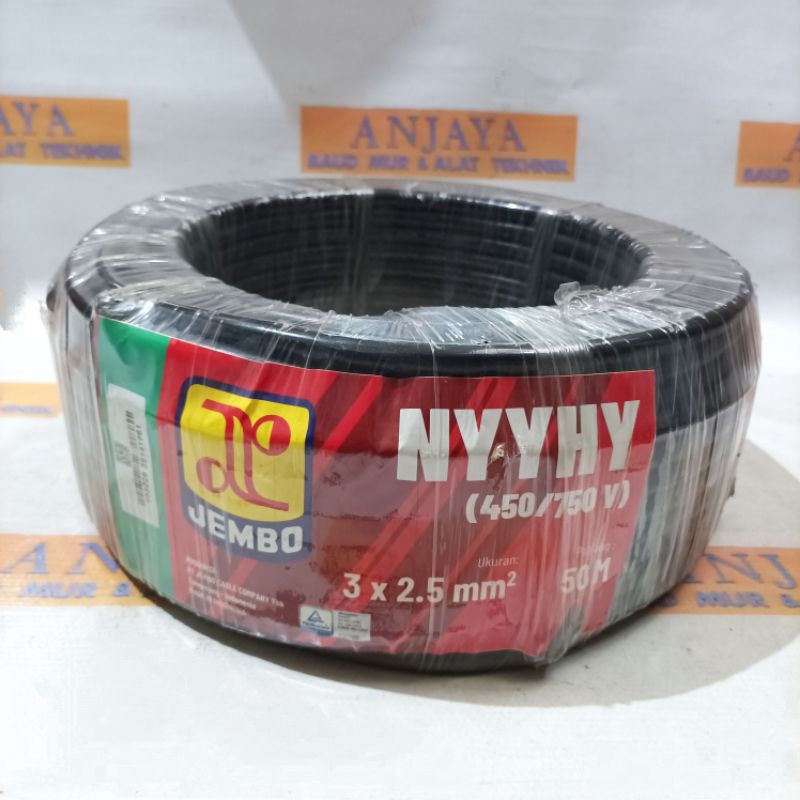 Jual JEMBO Kabel Serabut 3 x 2.5 mm / Kabel NYYHY ( Per Roll 50 Meter ) | Shopee Indonesia