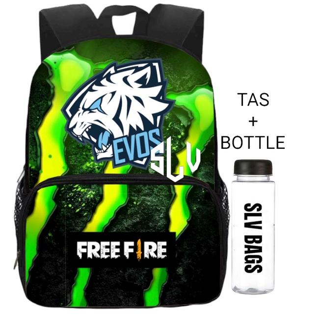 Jual MERG-70 Tas Sekolah Anak Laki Laki EVOS Free Fire FF Gaming ...