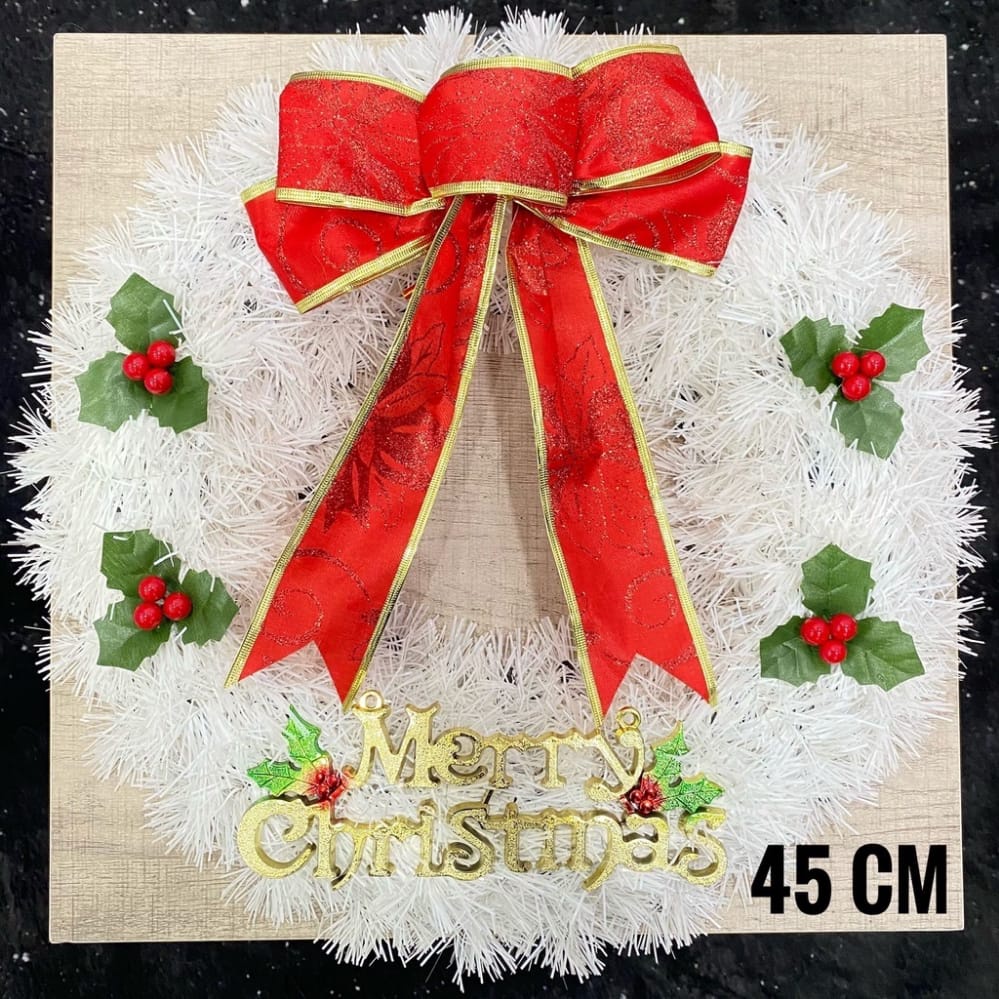 Jual KRANS MERRY CHRISTMAS PREMIUM Dekorasi Karangan Bunga Pintu Natal ...