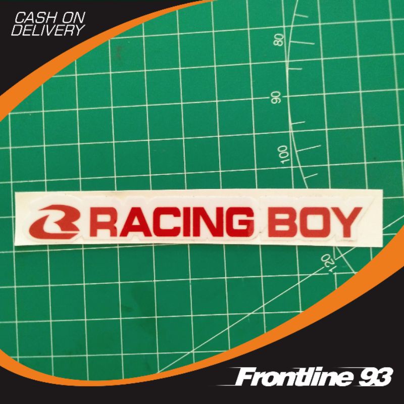 Jual Sticker Print n Cut RACING BOY laminasi glossy stiker racing mobil ...